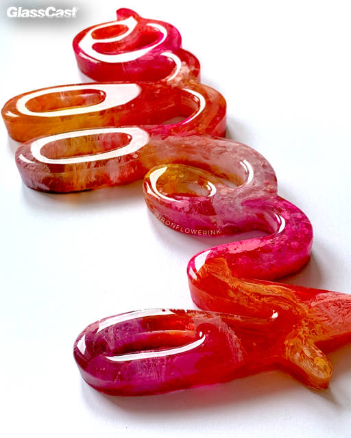 Hello Epoxy Resin Letters Casting - GlassCast
