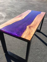 Purple Elm River Table - GlassCast